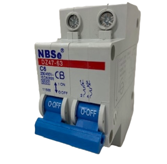 6 Amp Double Pole MCB : Pennine Leisure Supplies