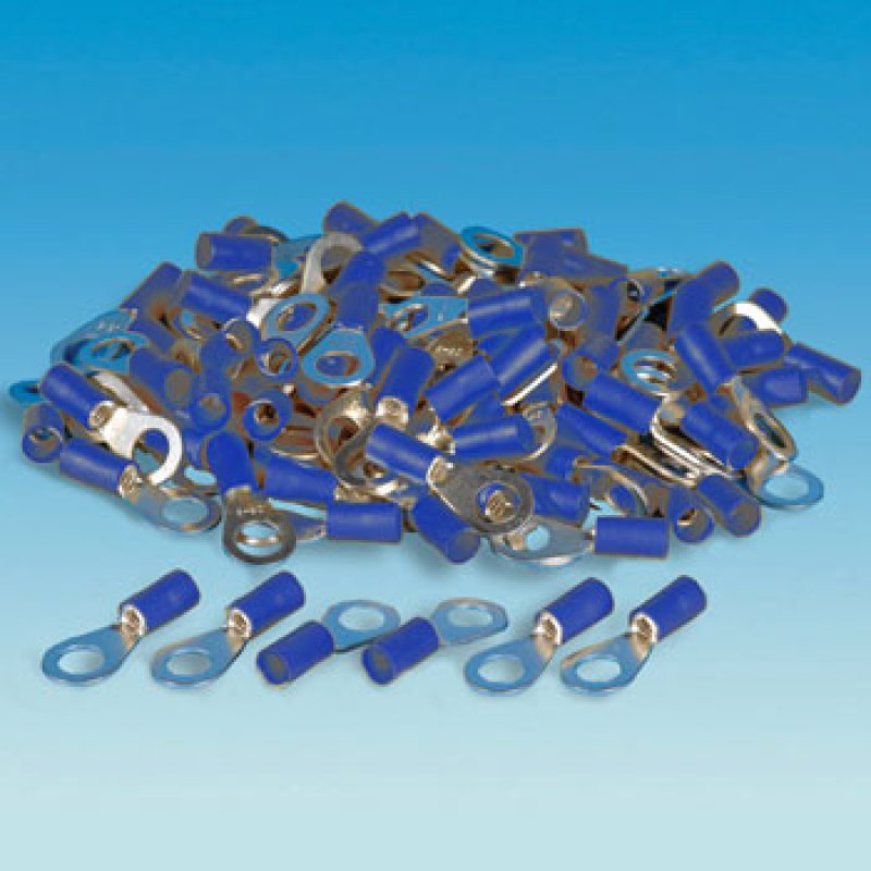 Blue 10mm Ring Terminal : Pennine Leisure Supplies