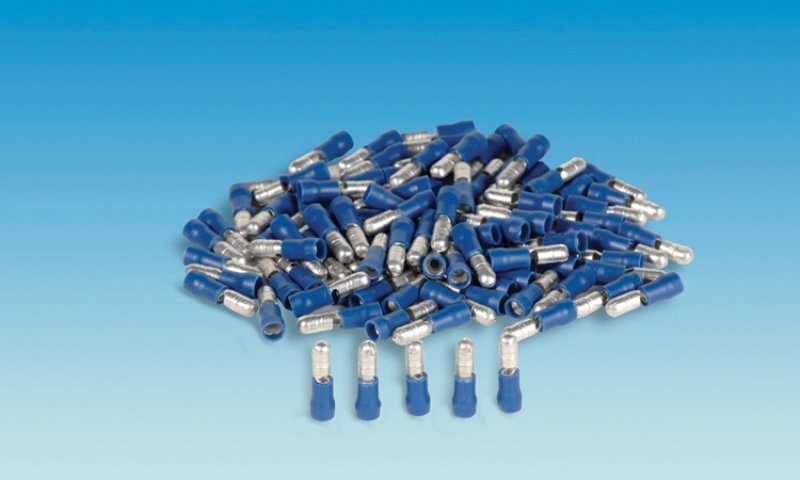 Red 4mm Diameter Male Bullet Connector : Pennine Leisure Supplies