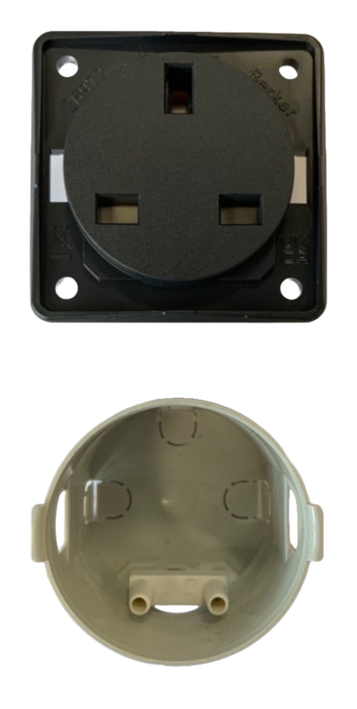 BERKER 13 Amp Socket c/w Back Box : Pennine Leisure Supplies