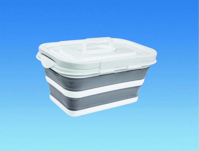 White/Grey - Collapsible Storage Box with Handle : Pennine Leisure Supplies