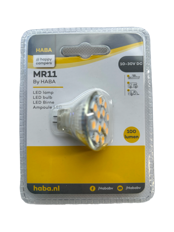 MR11 12 SMD LED Bulb 12 Volt : Pennine Leisure Supplies