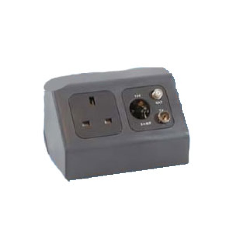 GREY C-Line 2 Way Angled Socket : Pennine Leisure Supplies